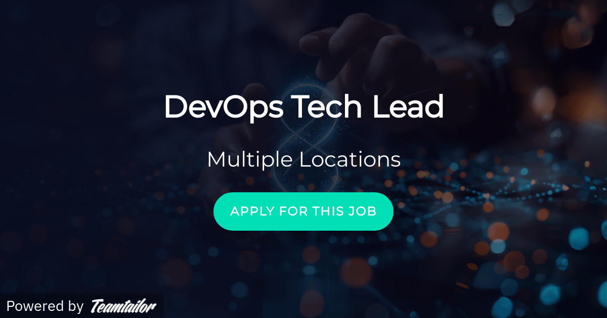 DevOps Tech Lead - Blue Window Ltd