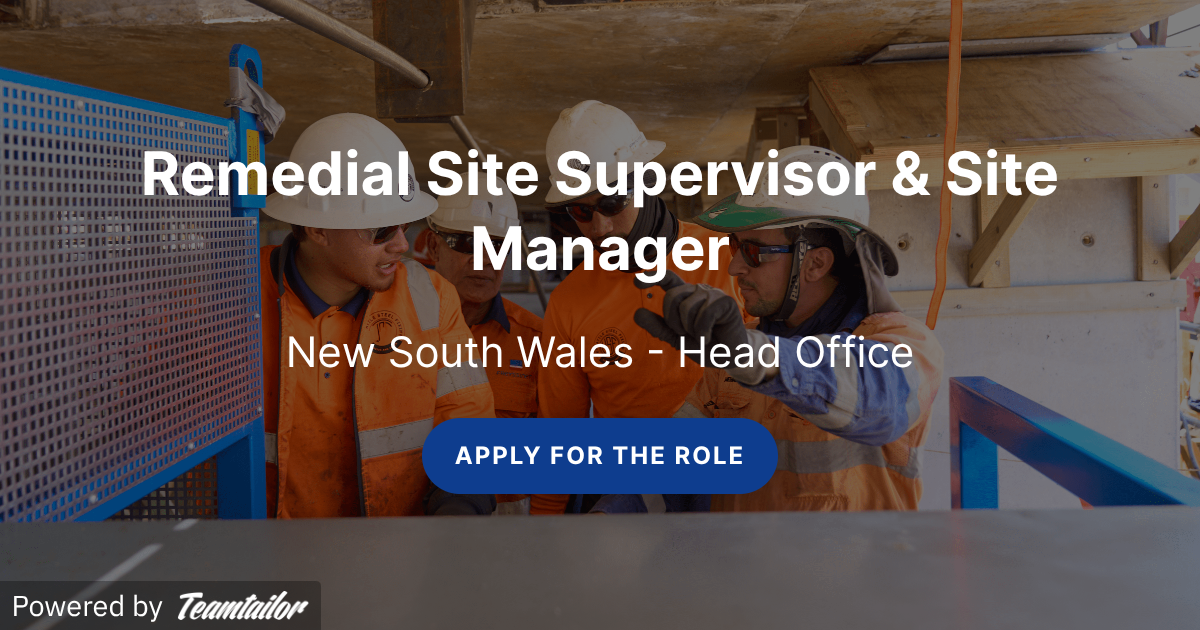 Remedial Site Supervisor & Site Manager - Freyssinet