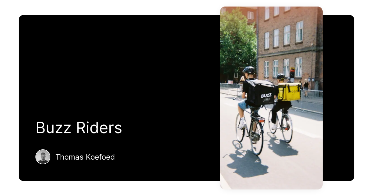 Buzz Riders 🚴‍♂️ - Team stories - BUZZ CPH