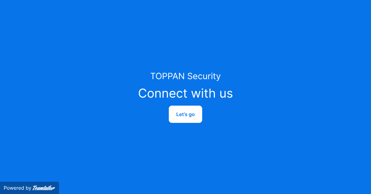 TOPPAN Security – Connect
