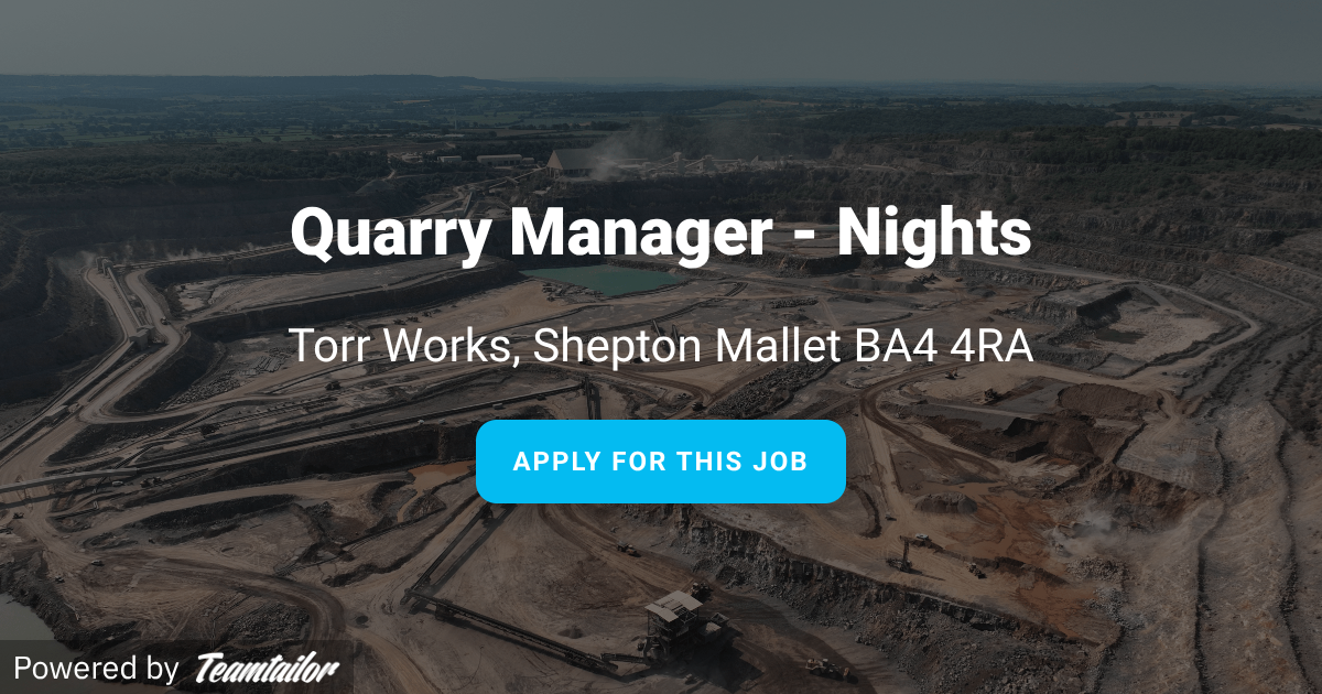 Quarry Manager - Nights - Holcim