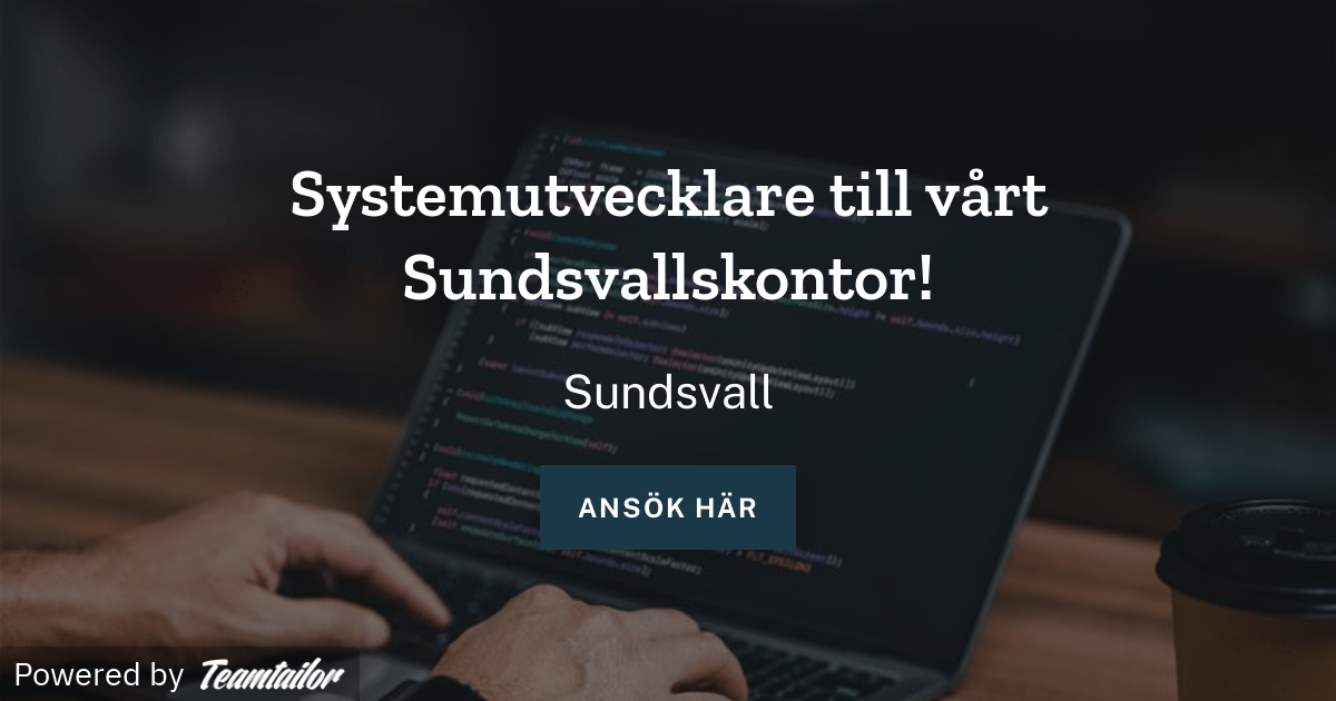 Systemutvecklare till vårt Sundsvallskontor! - Frontwalker