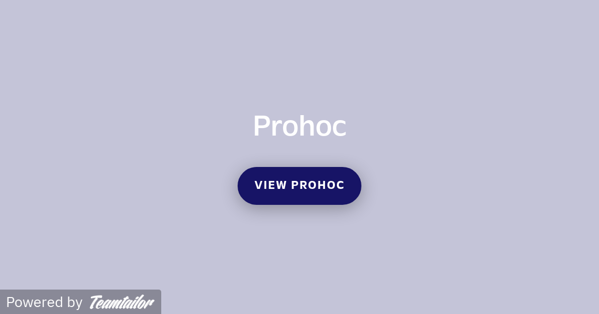Careers - Become A Prohocian - Prohoc