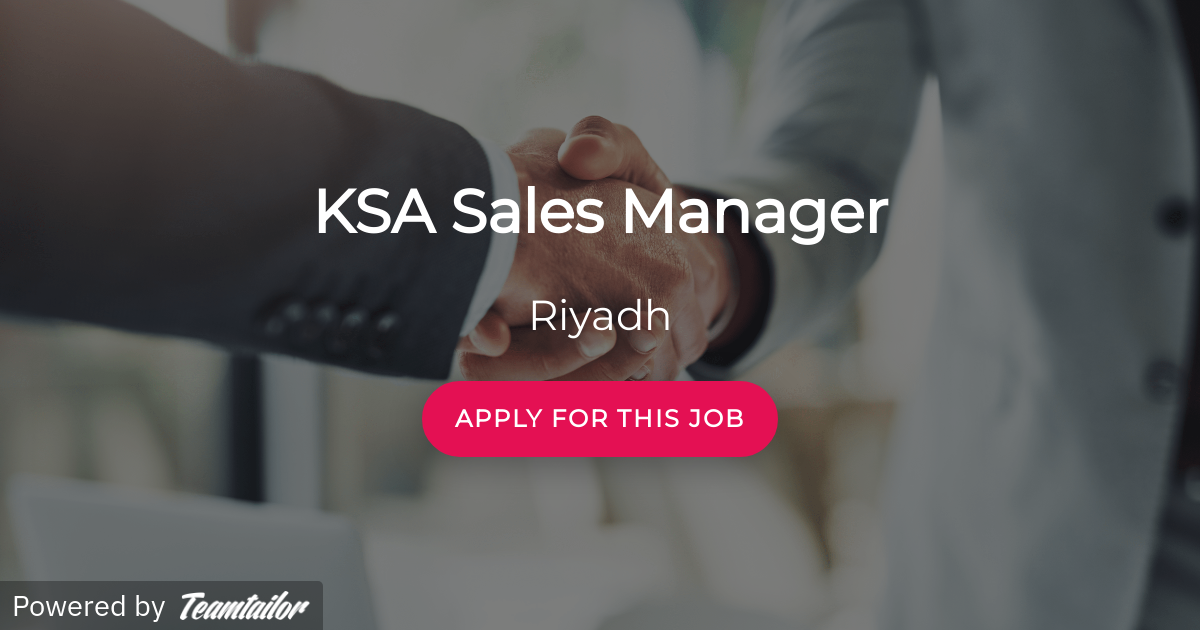KSA Sales Manager - spiderSilk