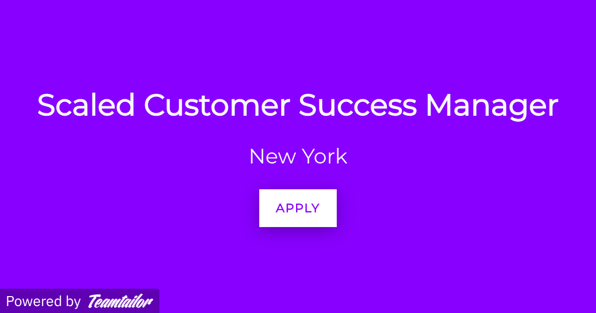 Scaled Customer Success Manager - Ardoq