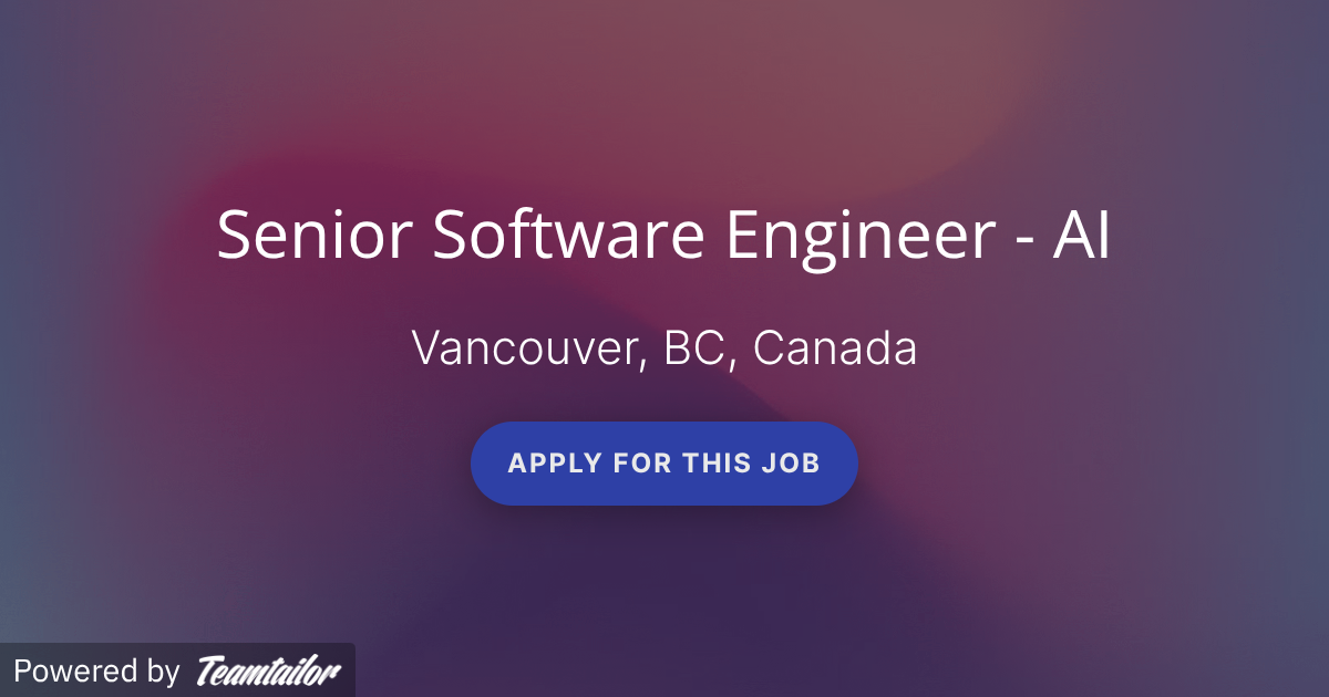 Senior Software Engineer - AI - Treasure Data