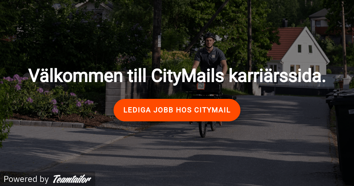 Lediga jobb hos CityMail - CityMail