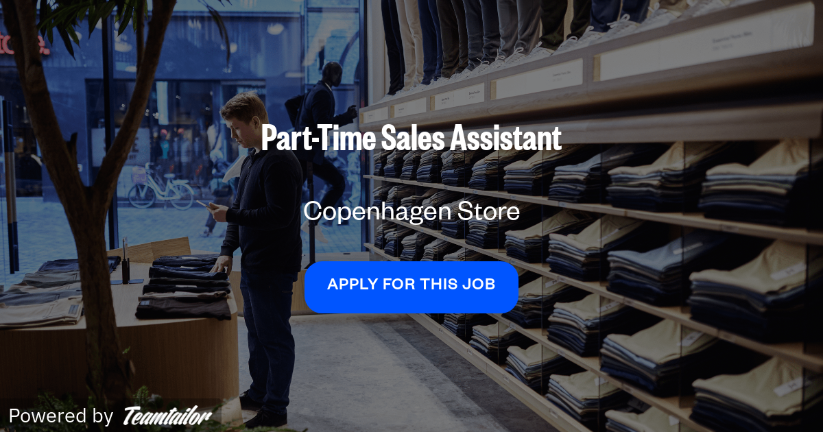 Part-Time Sales Assistant - SHAPING NEW TOMORROW