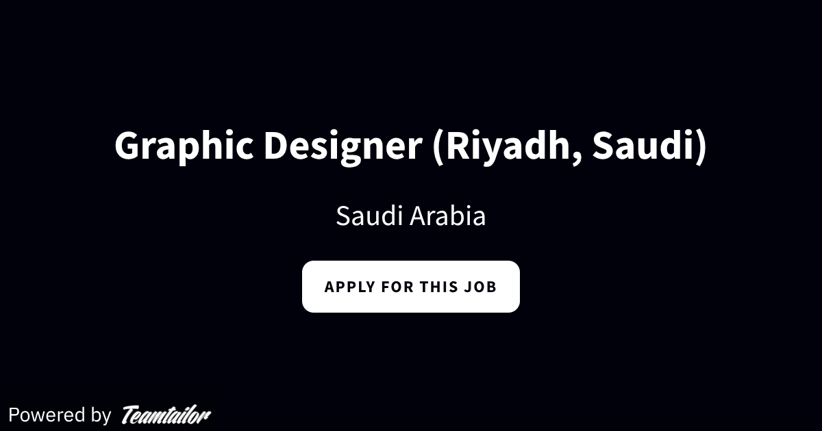 Graphic Designer (Riyadh, Saudi) - Emperor