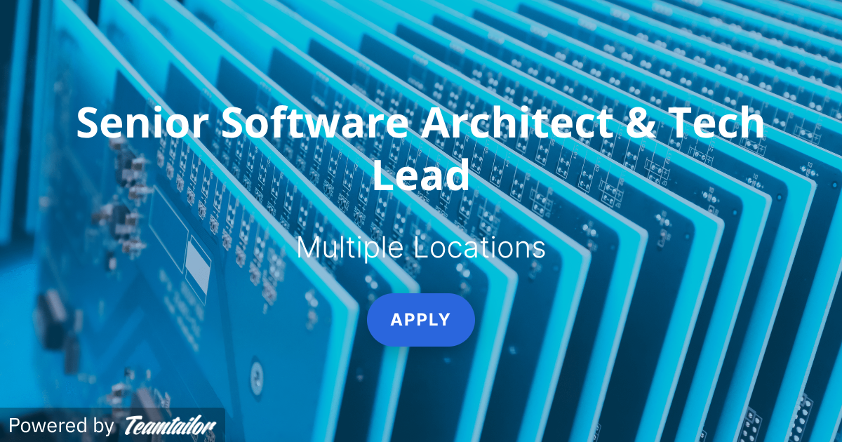 Senior Software Architect & Tech Lead - SDG Group