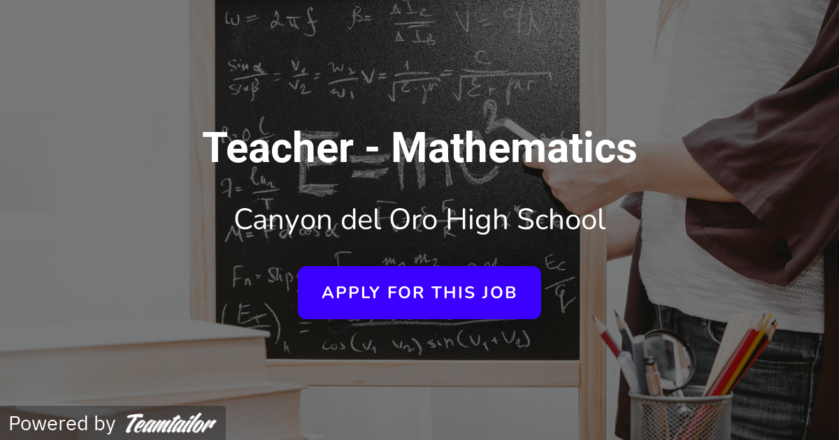 Teacher - Mathematics - Amphitheater Public Schools