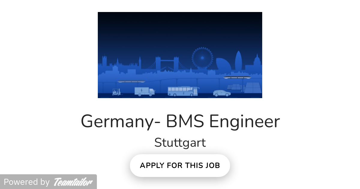 Germany- BMS Engineer - BYD Europe