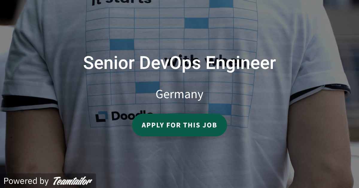 Senior DevOps Engineer - Doodle