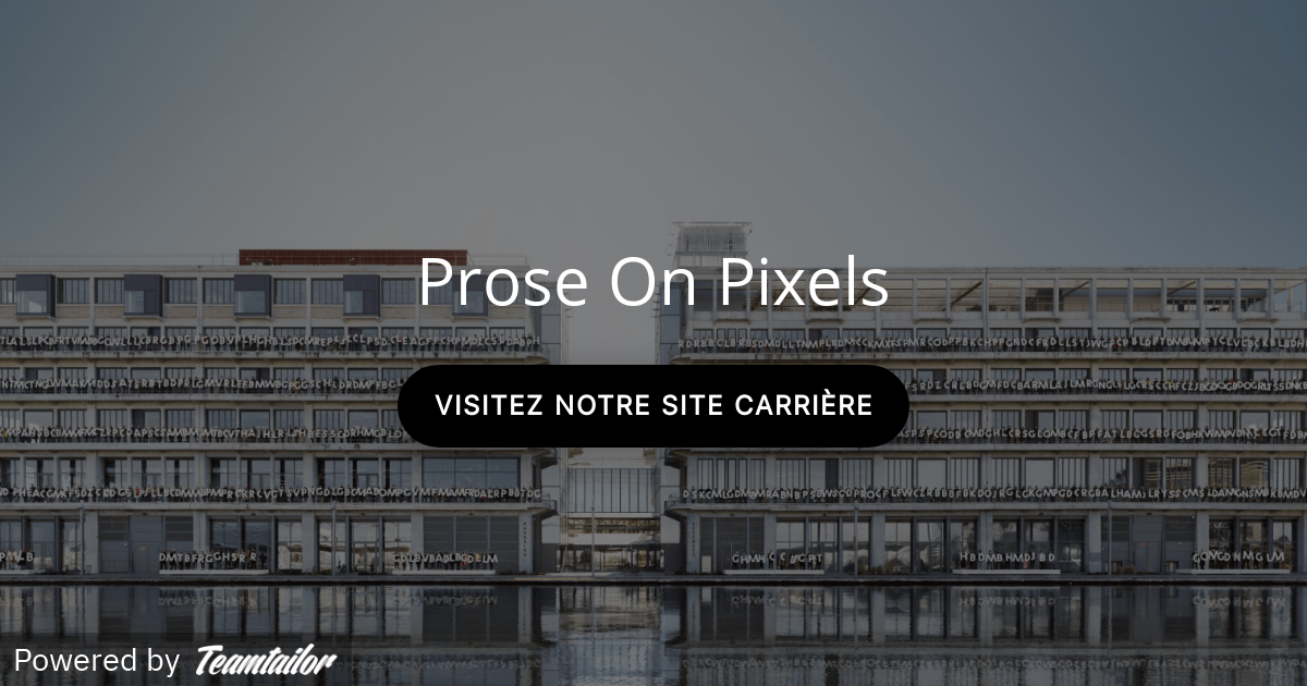 Prose On Pixels - BETC