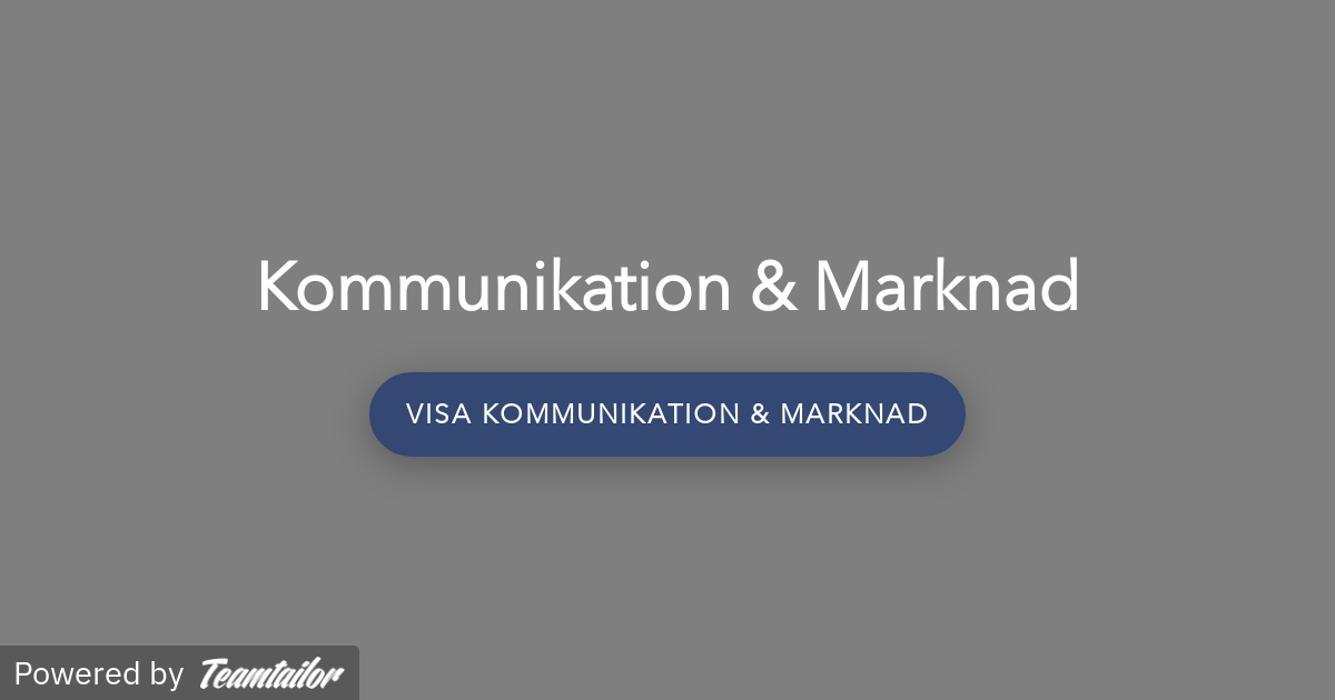 Marknad & Kommunikation - Tacting