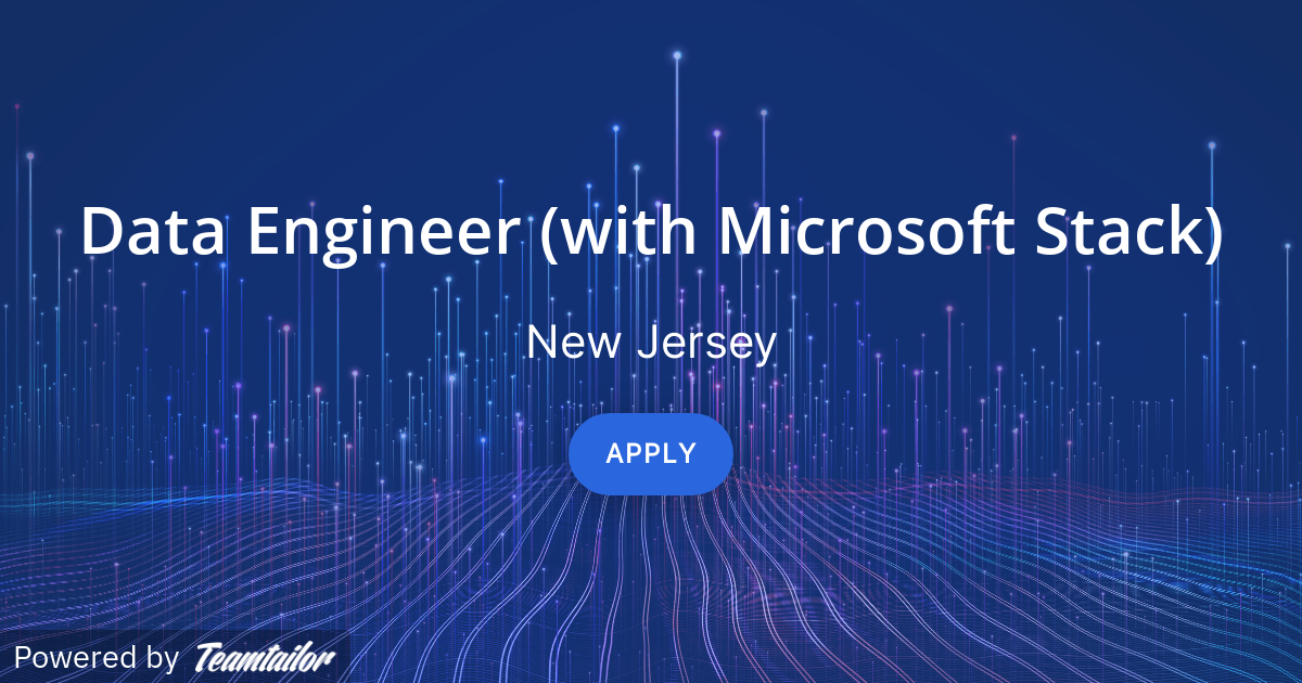 Data Engineer (with Microsoft Stack) - SDG Group