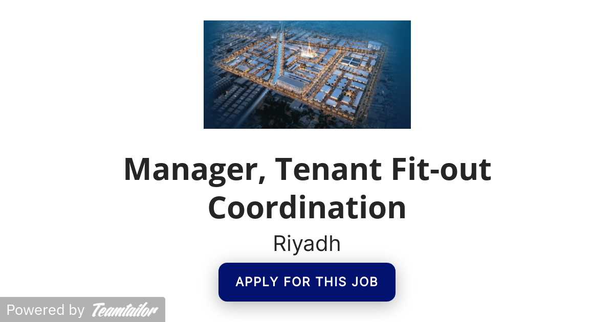 Manager, Tenant Fit-out Coordination - AZAD PROPERTIES