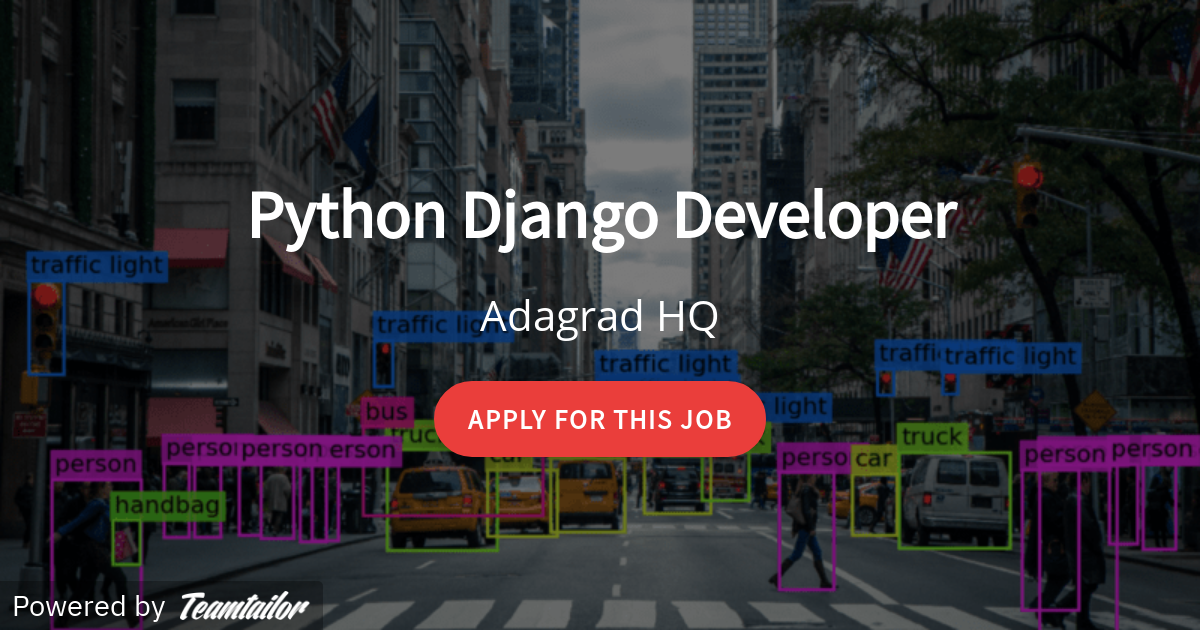 Python Django Developer - Adagrad AI