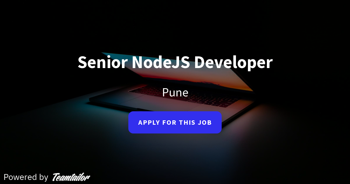 Senior Nodejs Developer Tech Alchemy