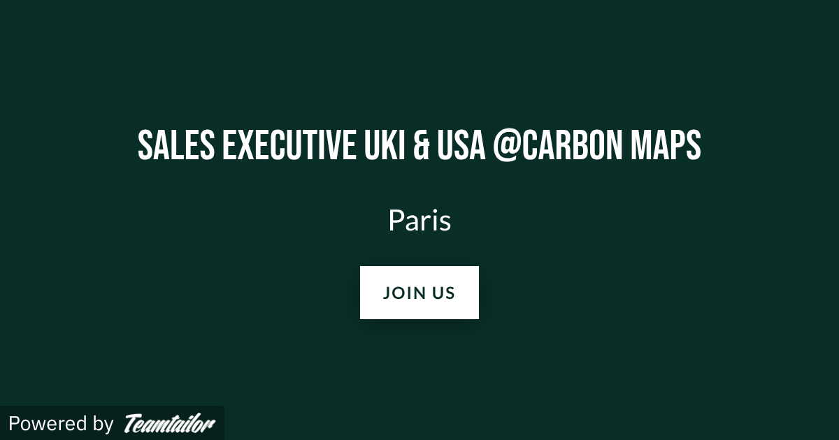 Sales executive UKI & USA @Carbon Maps - Breega