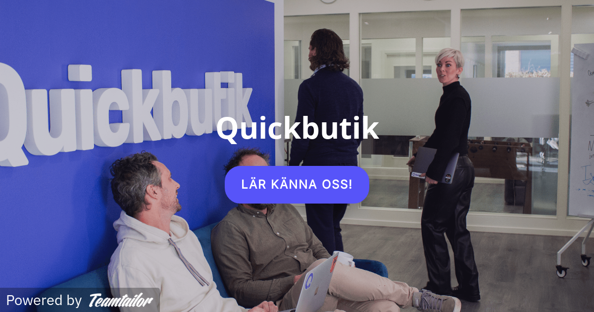 En unik karriär - Quickbutik