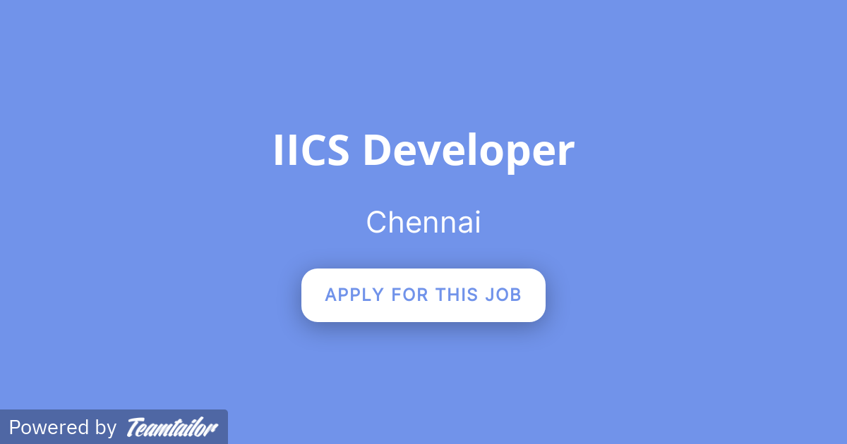 IICS Developer - Talent Smart