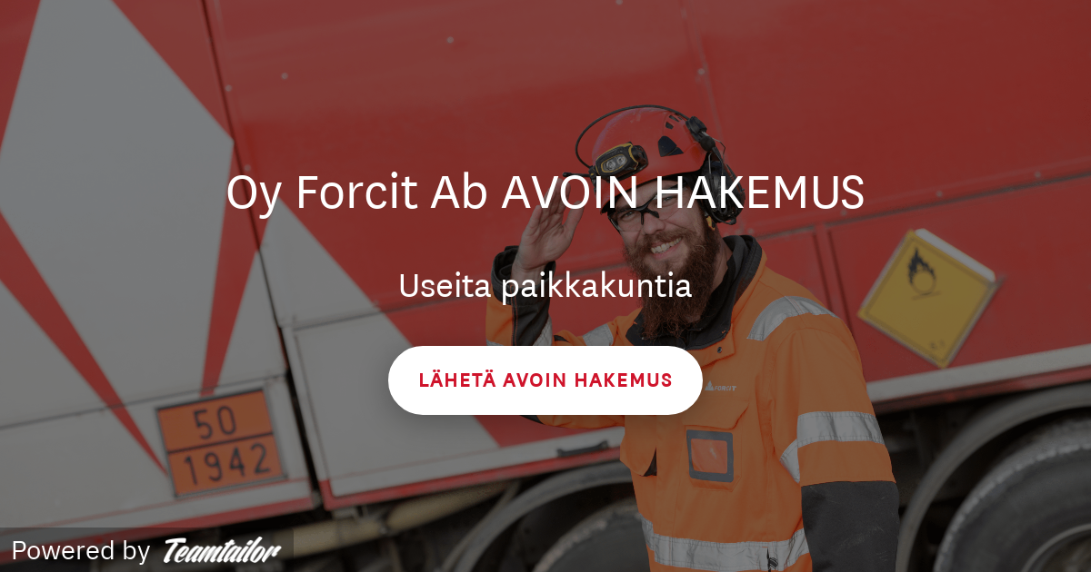 Oy Forcit Ab AVOIN HAKEMUS - FORCIT Finland