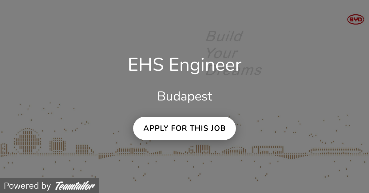 Ehs Engineer Byd Europe