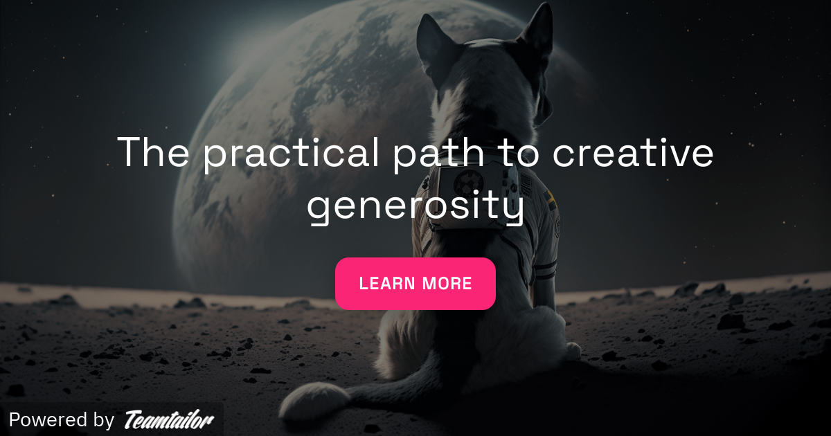 Creative generosity - Moon Rover Games