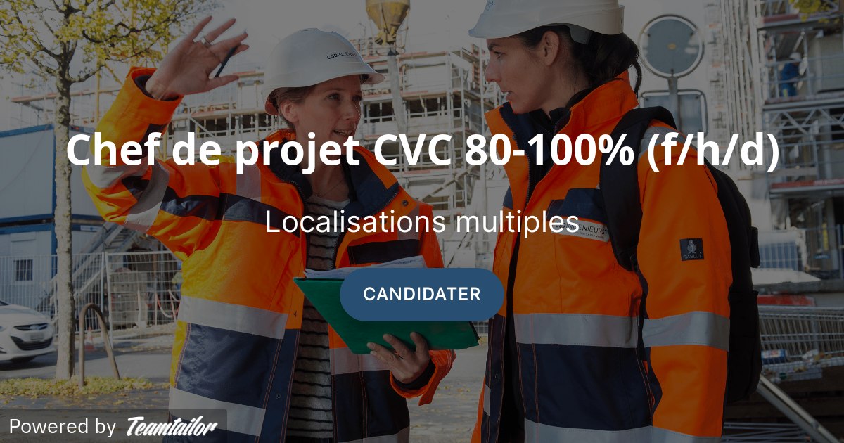 Chef de projet CVC 80-100% (f/h/d) - CSD