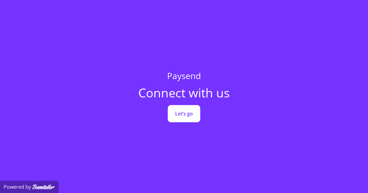 Paysend – Connect