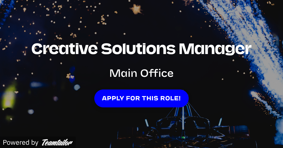 Creative Solutions Manager - Formula E