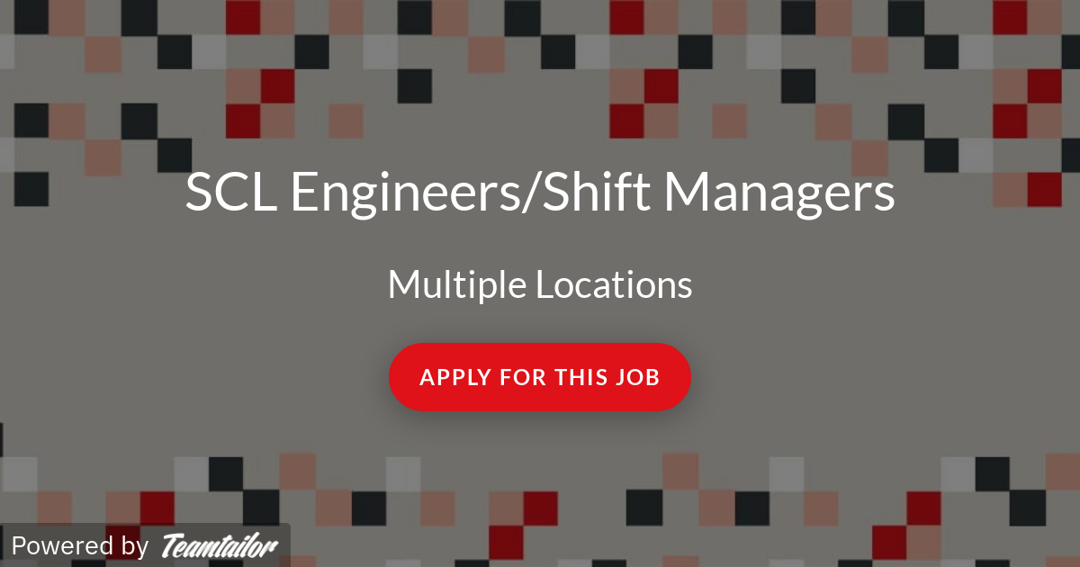SCL Engineers/Shift Managers - Joseph Gallagher Limited