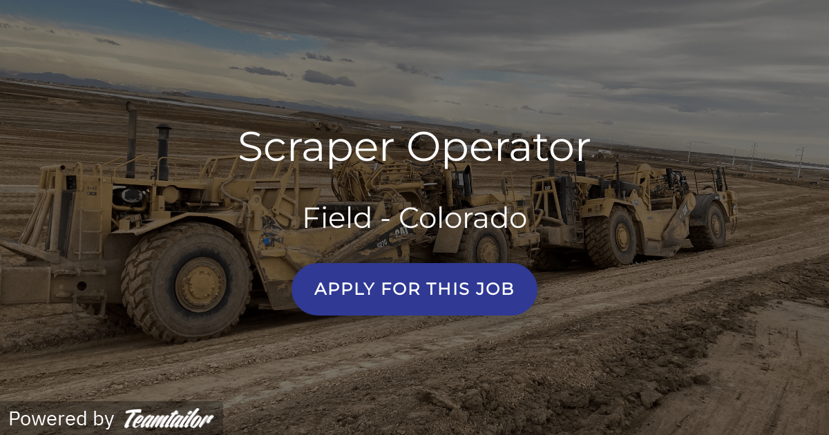 Scraper Operator - HEI Civil - Colorado