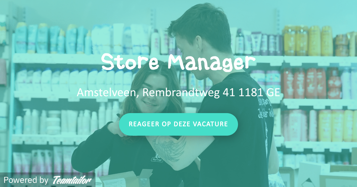 Store Manager - NORMAL Netherlands