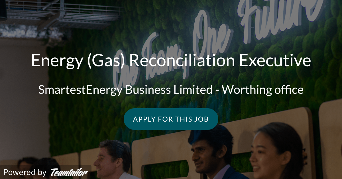 Energy (Gas) Reconciliation Executive - SmartestEnergy