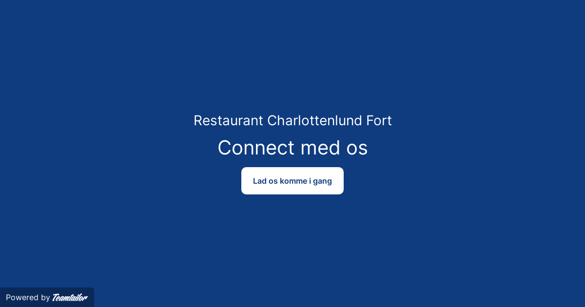 Restaurant Charlottenlund Fort – Connect