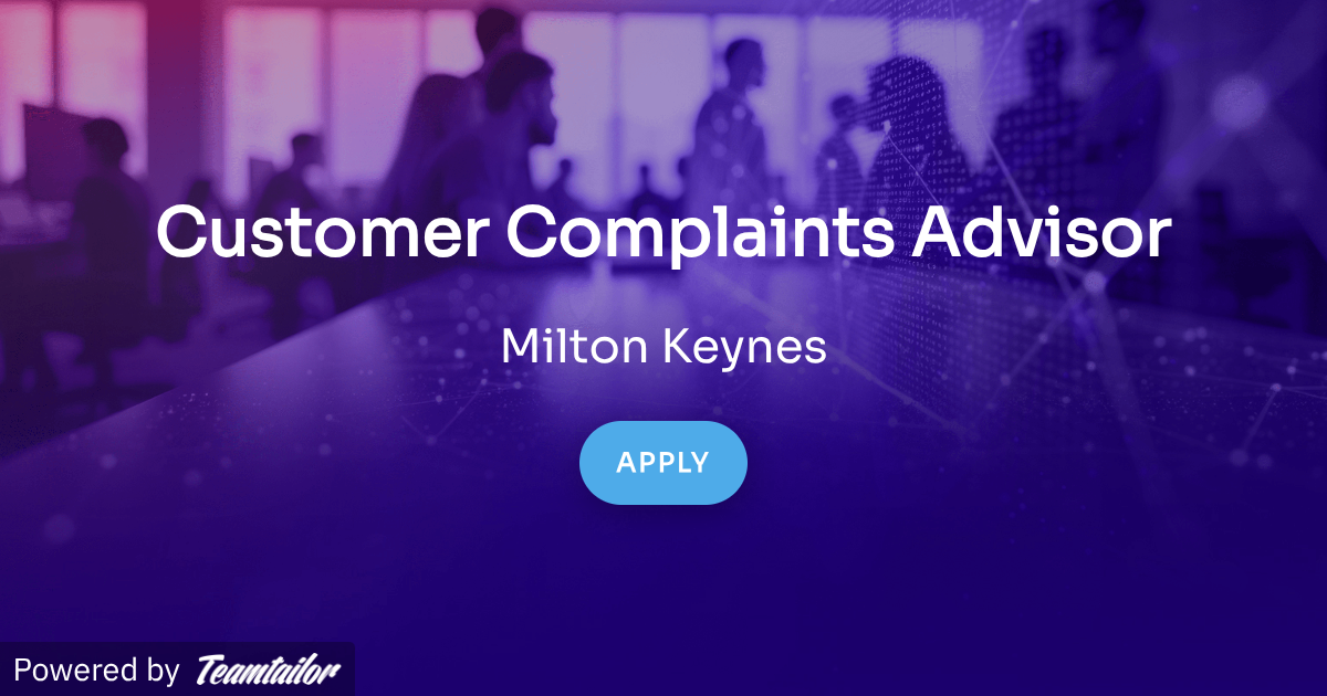 Customer Complaints Advisor - Return on Investment Ltd