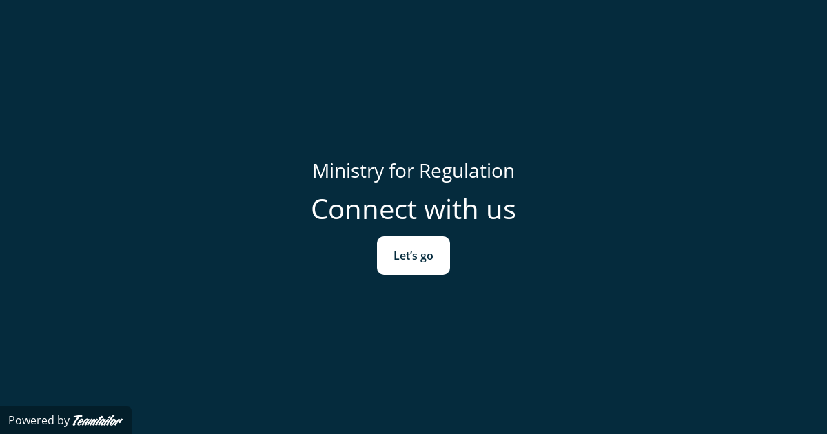 Ministry for Regulation – Connect