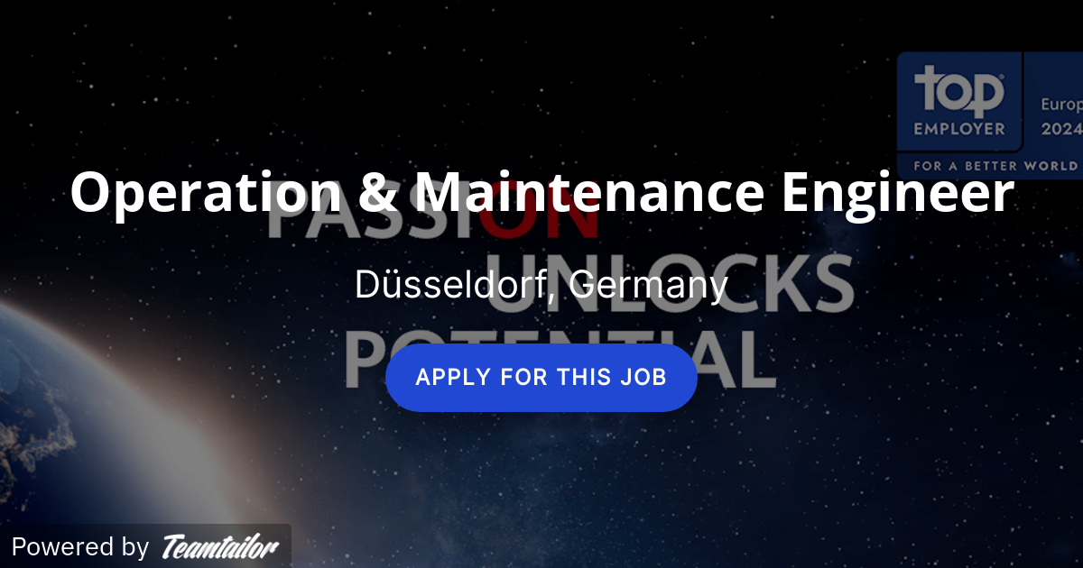 Operation & Maintenance Engineer - Huawei Europe