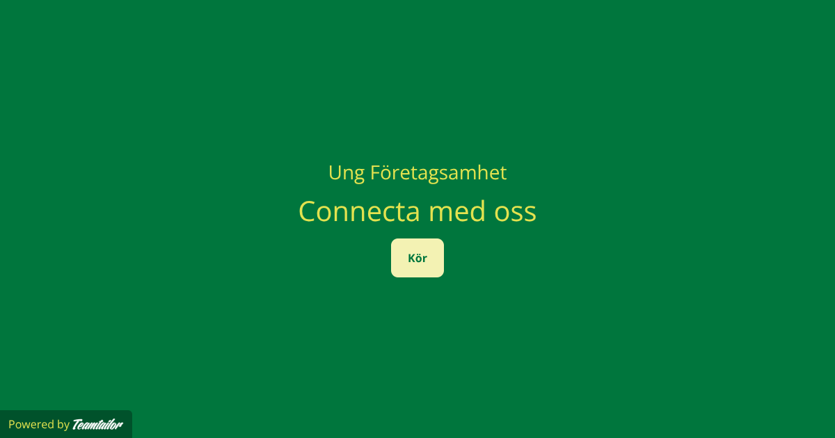 Ung Företagsamhet – Connect