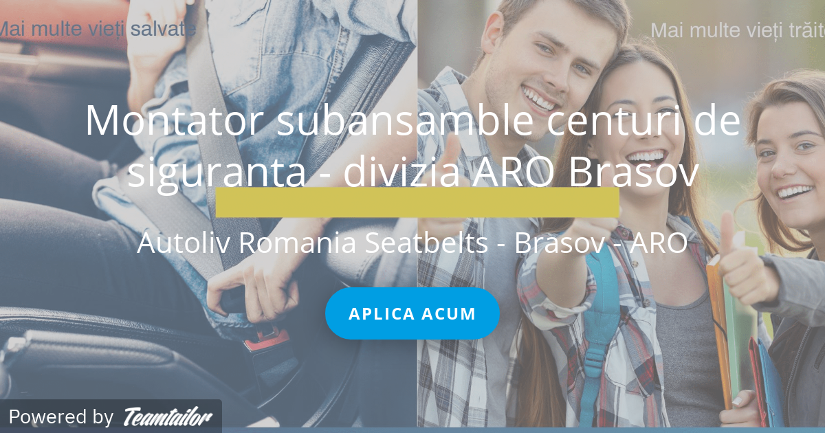 Montator subansamble centuri de siguranta - divizia ARO Brasov ...