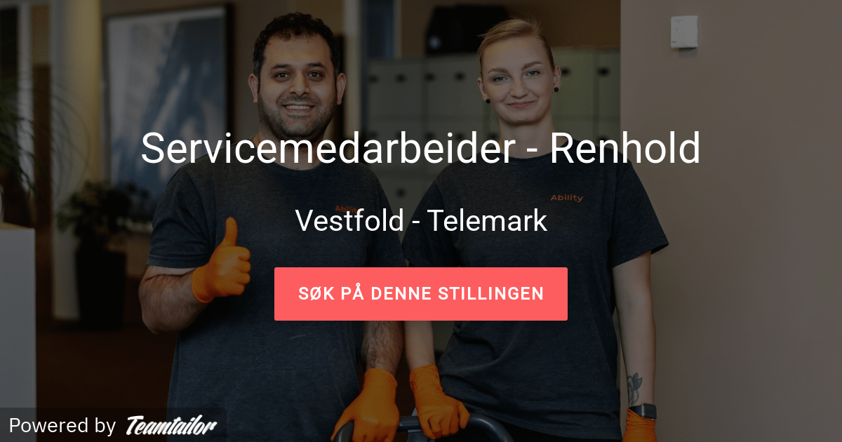 Servicemedarbeider - Renhold - Ability