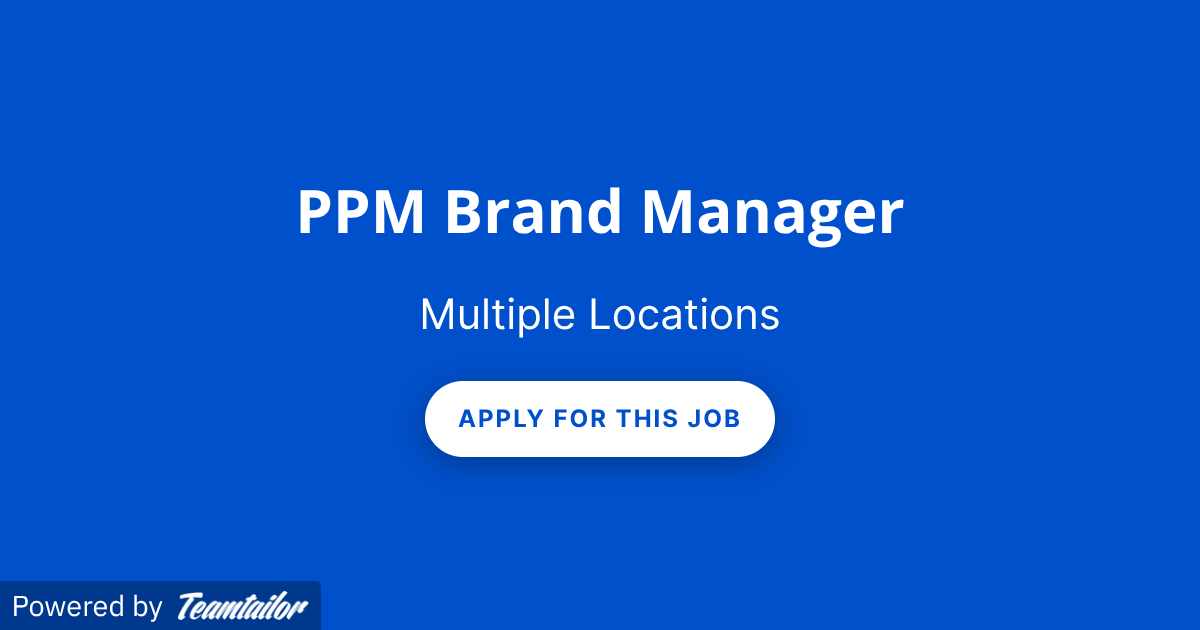 PPM Brand Manager - Fortray Global Services Ltd