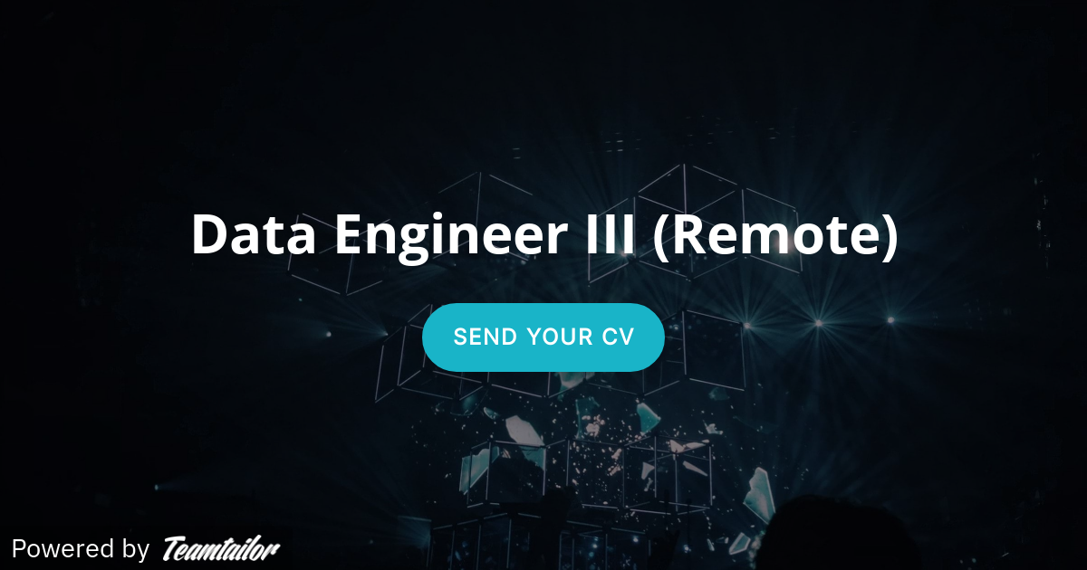 Data Engineer III (Remote) - Agile Lab