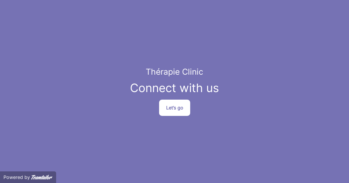 Thérapie Clinic – Connect
