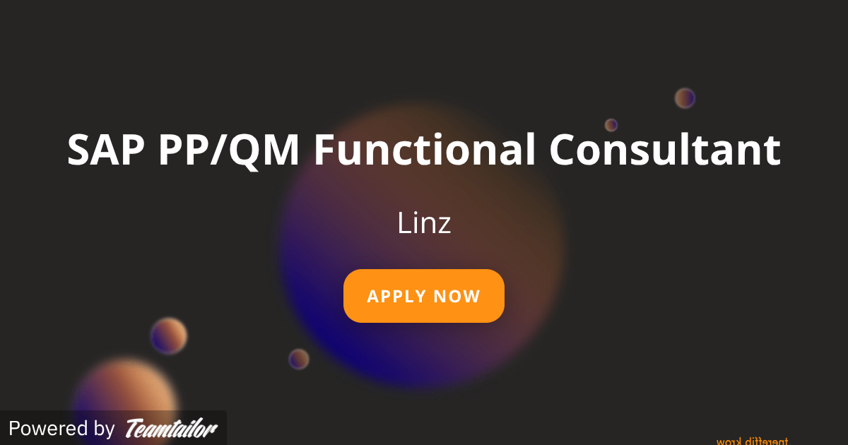 SAP PP/QM Functional Consultant - CROWDCONSULTANTS