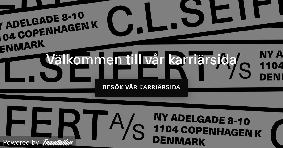 Bli en del av C.L. Seifert - C.L. Seifert