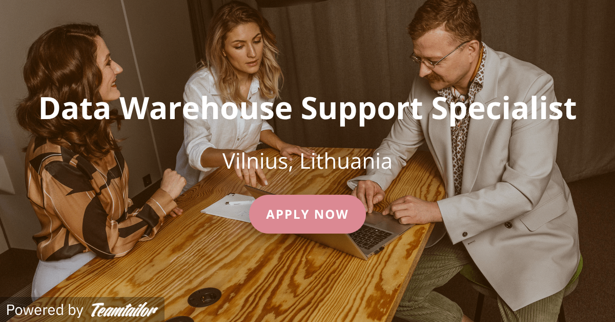 Data Warehouse Support Specialist - Luminor Group