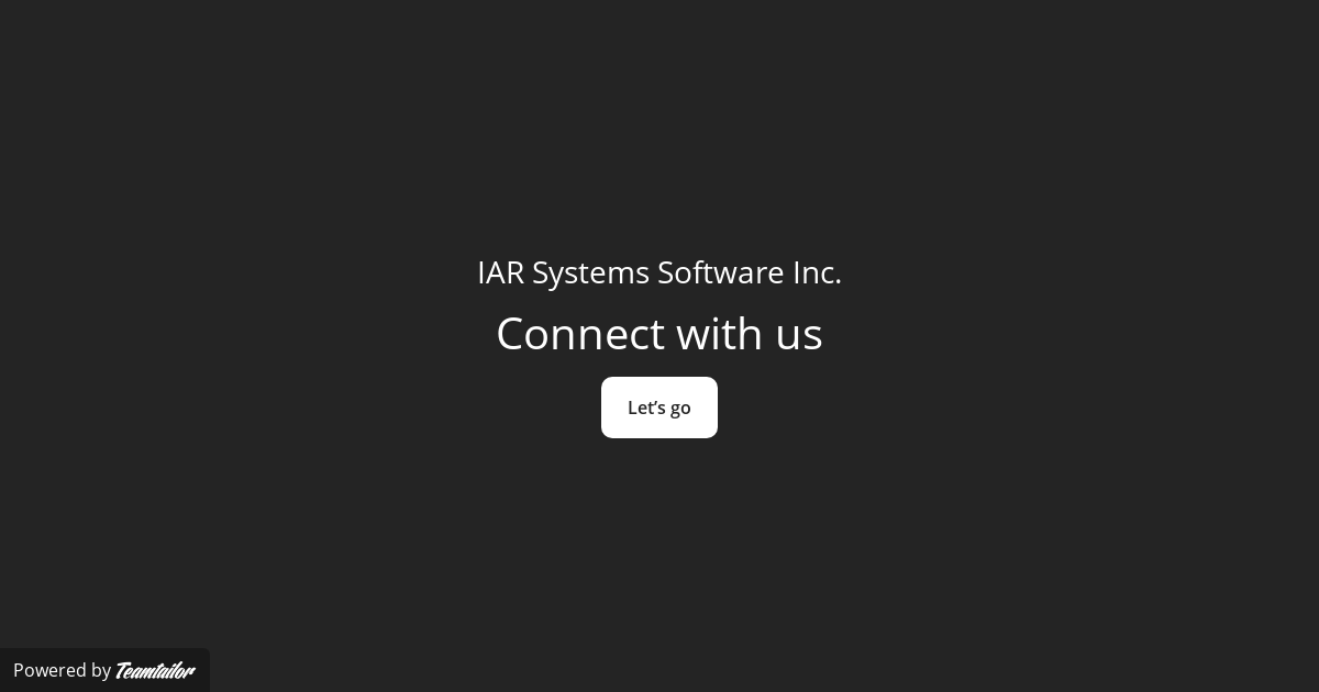 IAR Systems Software Inc. – Connect